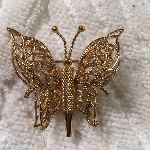 Monet | Jewelry | Vintage Monet Butterfly Brooch | Poshmark